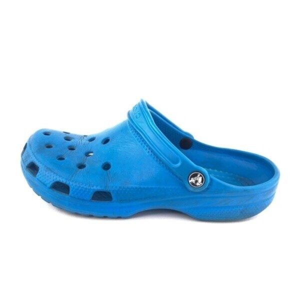 CROCS | Shoes | Crocs Classic Blue Clogs M9 | Poshmark